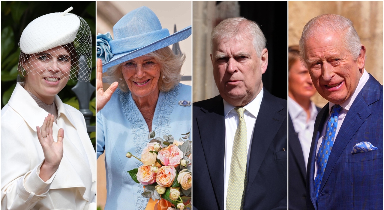 Re Carlo e Camilla alla messa di Pasqua al castello di Windsor: assenti ...