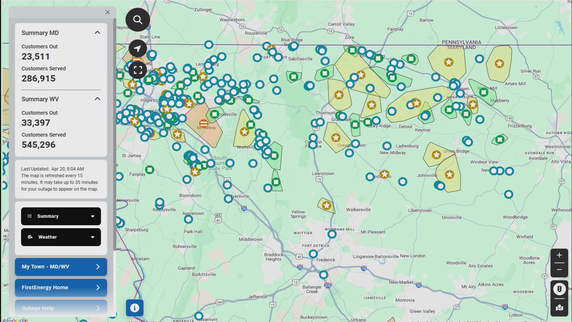 Saturday night storm batters Western Maryland and Eastern Panhandle