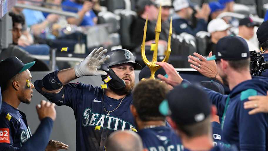 Seattle Mariners' Rowdy Tellez Goes Viral After Taking First Base ...