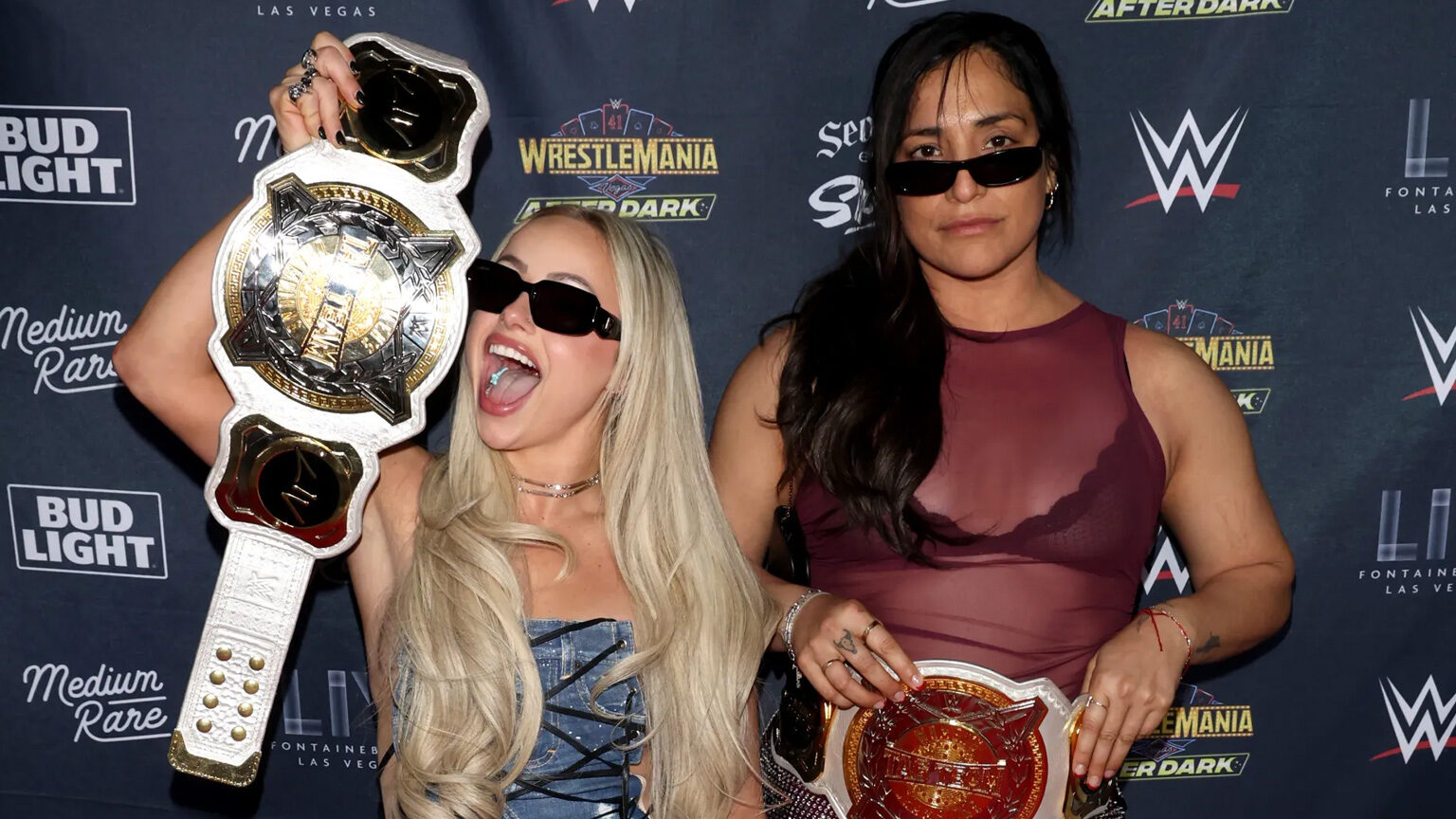 Liv Morgan & Kelly Kelly Dazzle in Daring Looks at Viral WrestleMania After Dark
