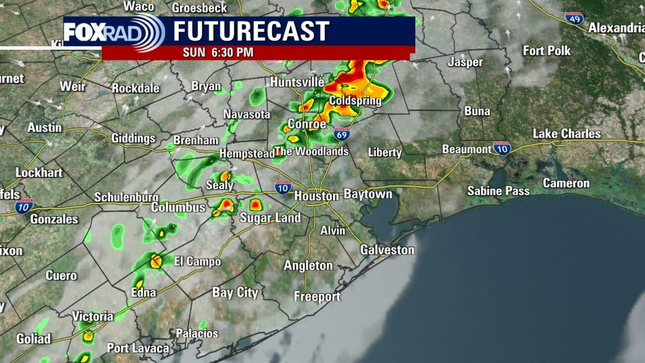 Houston weather radar: Easter Sunday shower chances