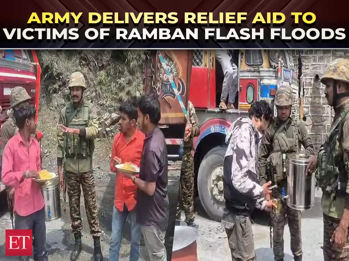 J&K: Indian Army delivers relief aid to victims of Ramban flash floods