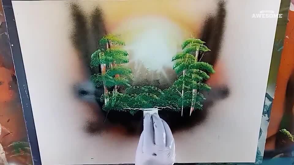 Spray Paint Landscape
