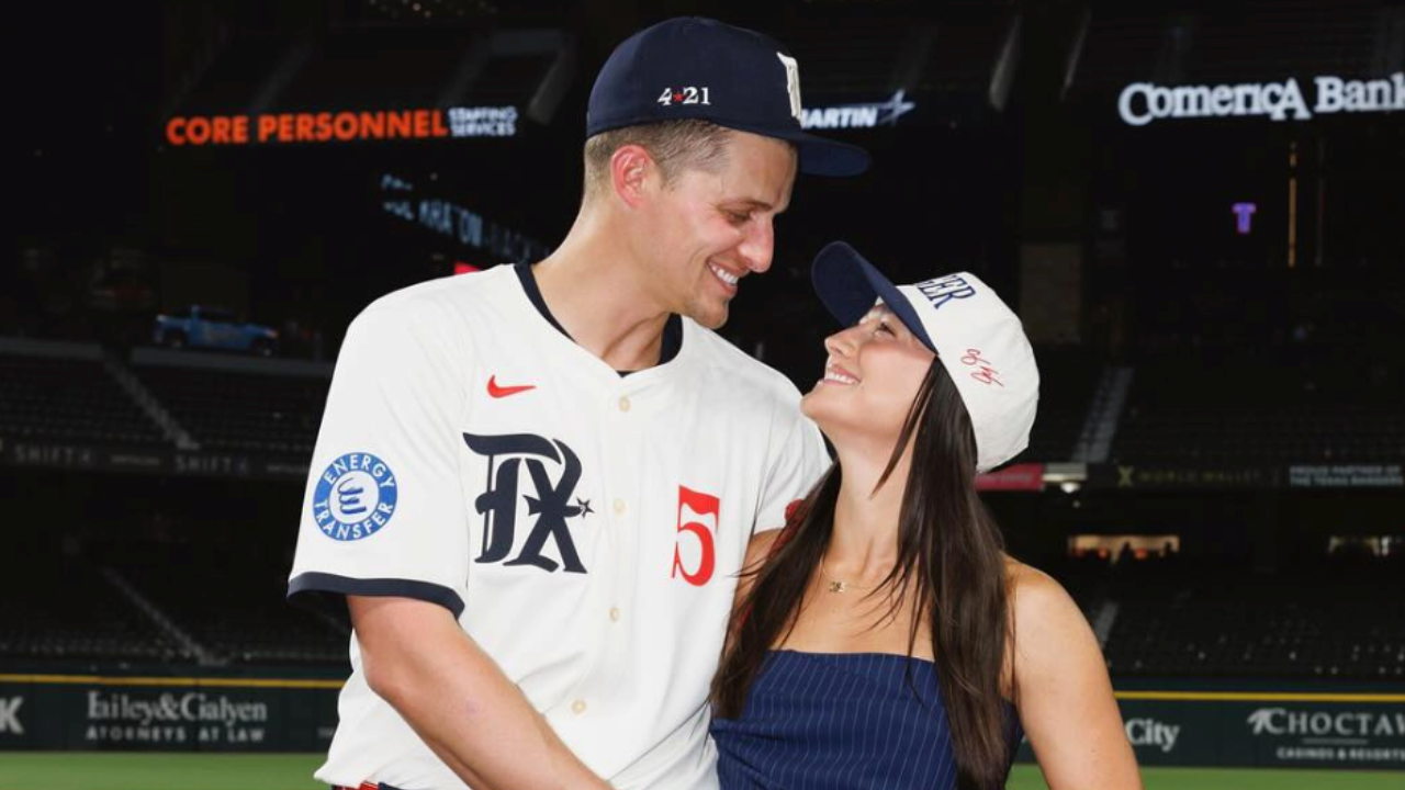 Corey Seager's wife Madisyn flaunts her game day fashion in boots and a ...