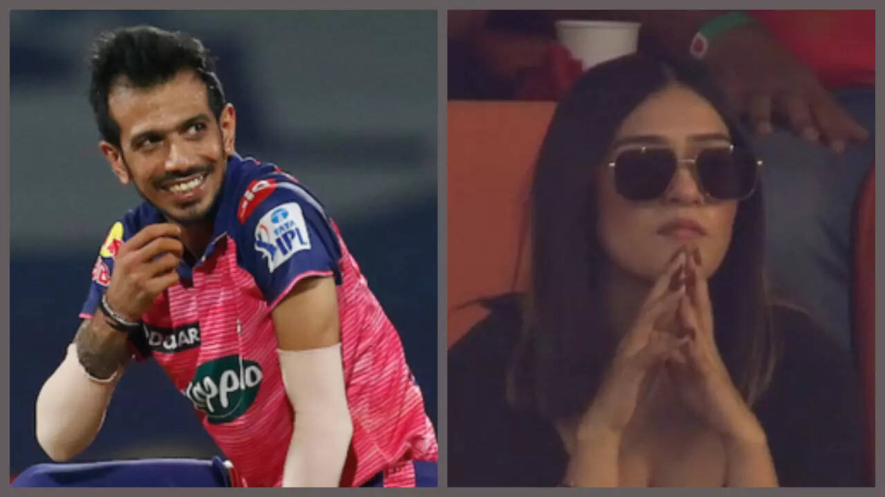 RJ Mahvash spotted clapping and cheering for Yuzvendra Chahal during ...