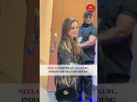 Neelam made a stunning appearance at Astaguru, India's largest auction house, led by Tushar Sethi.