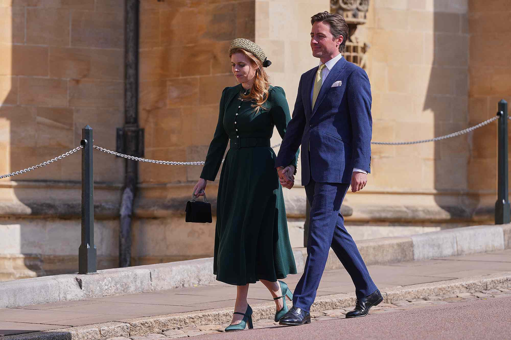 Princess Beatrice Holds Hands with Husband at Easter Outing Following ...