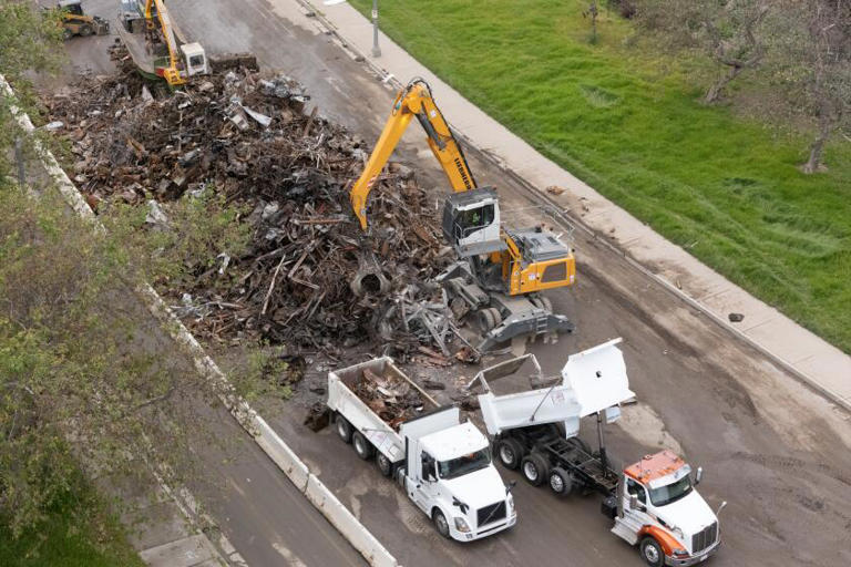 As heavy as 100 Eiffel Towers: Monumental L.A. County fire debris removal could finish by June