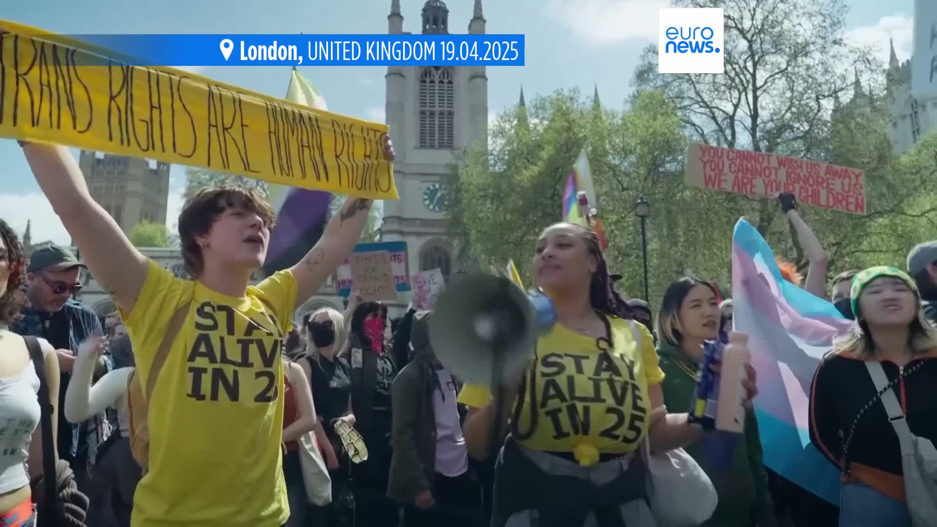 Trans activists rally in London, following UK ruling over definition of ...