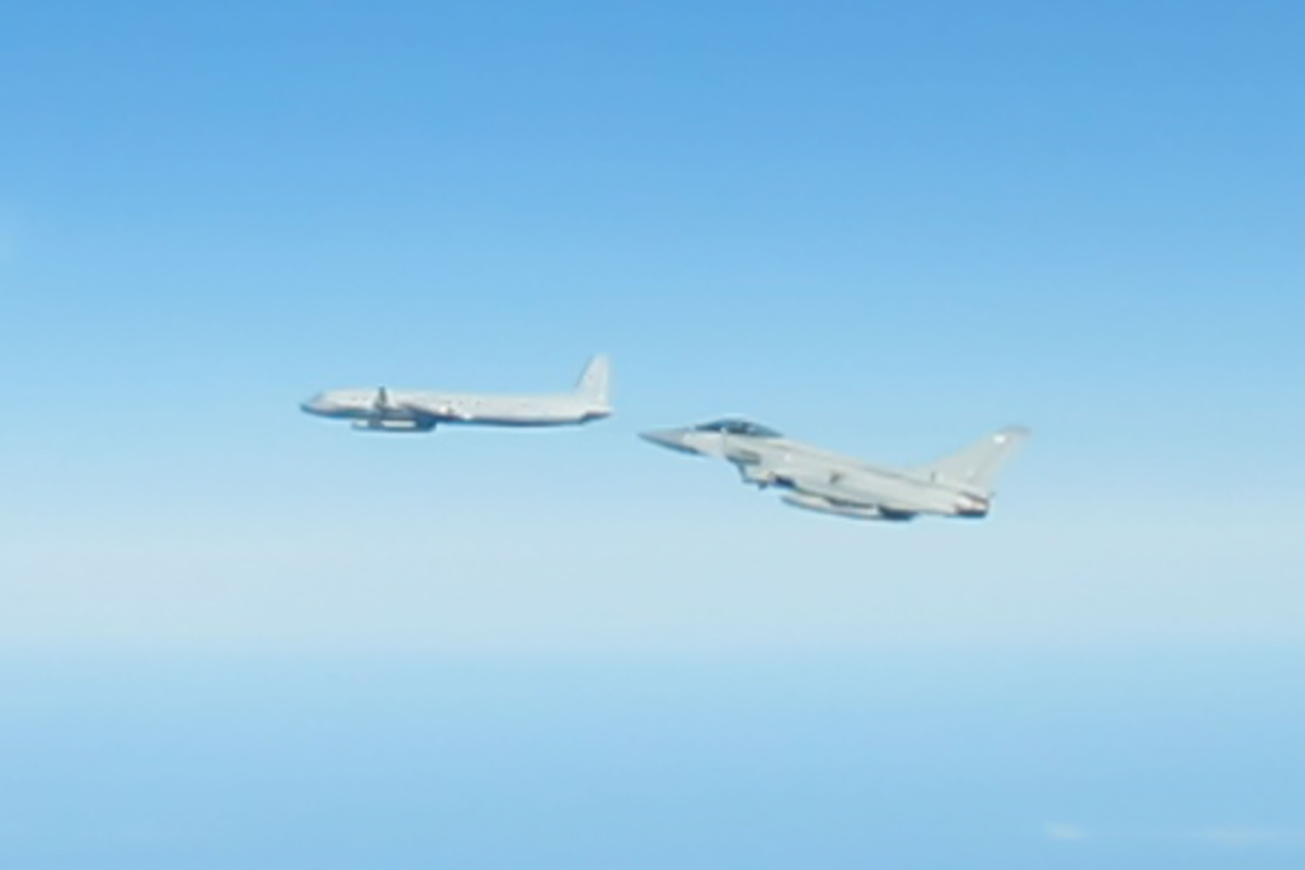 Fierce RAF Typhoon fighter jets challenge "Russian aggression" with aircraft intercepted over ...