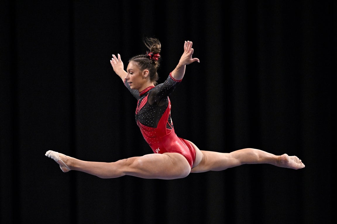 Superb photos capture the aerial excellence of women's college gymnastics
