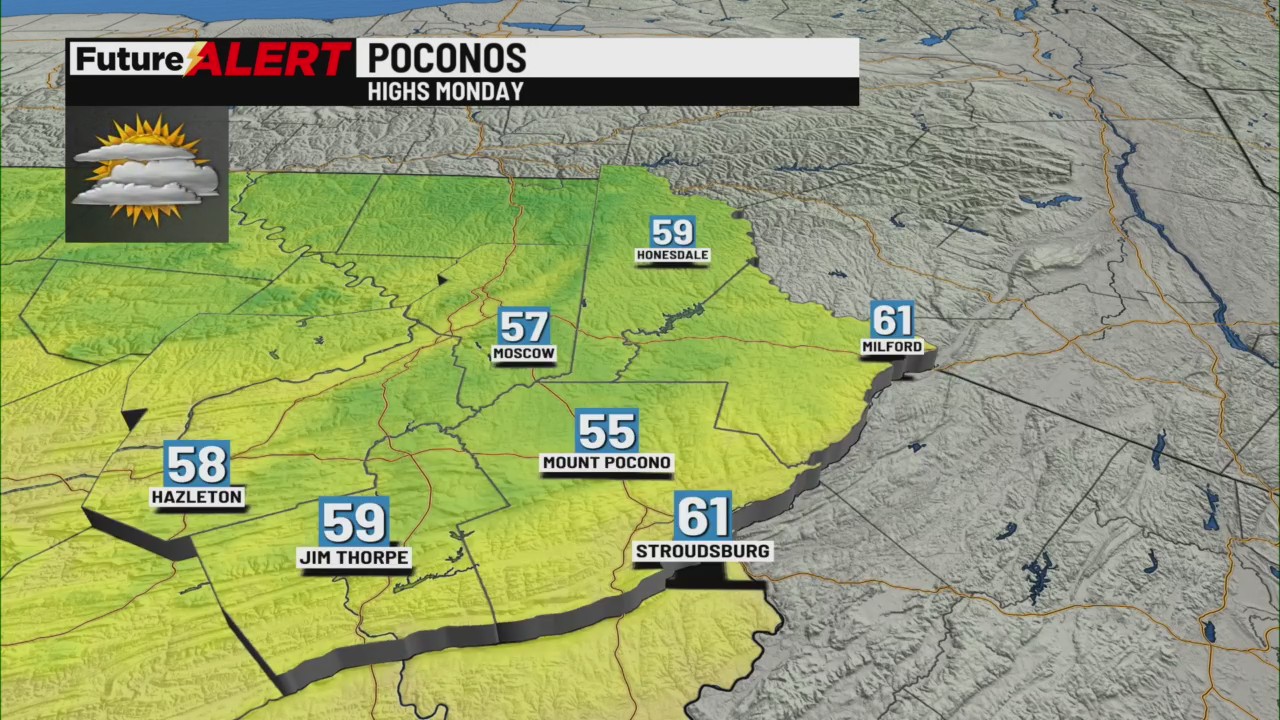 Pocono Mountains Weather Forecast - 4/20/25 - EVENING | 28/22 News