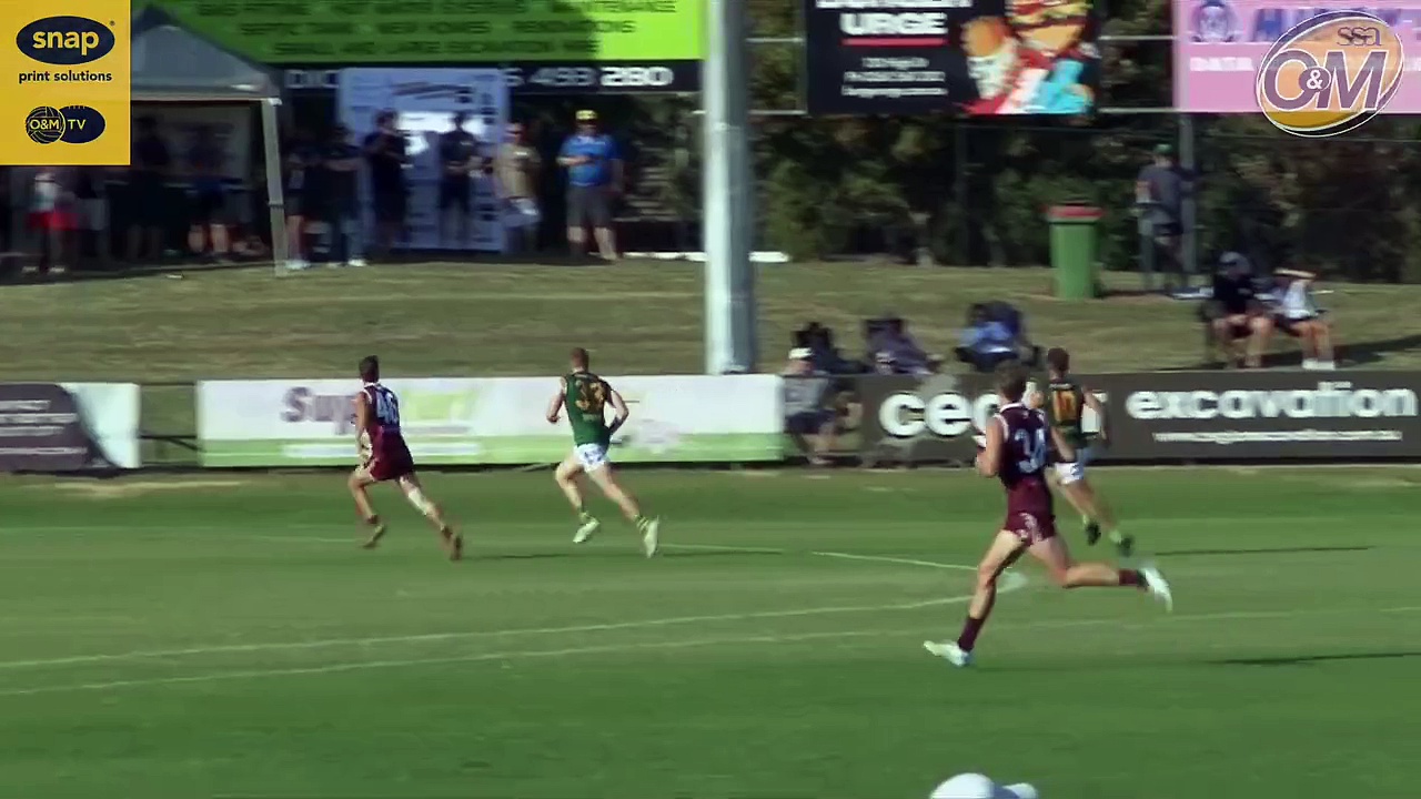 Superb running mark by Wodonga's Tom Miller.