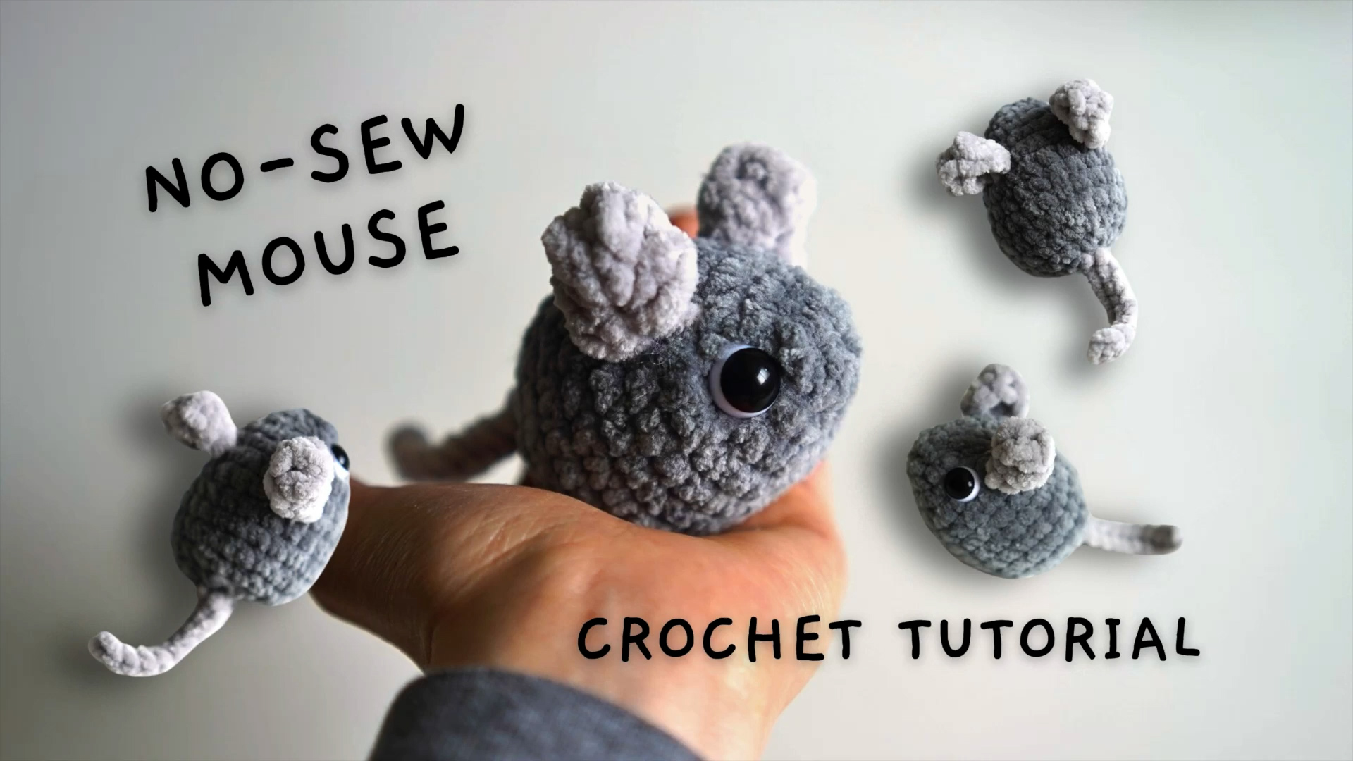Crochet Mouse Tutorial – Meet SIR SQUEAK! Easy No-Sew Amigurumi Pattern ...
