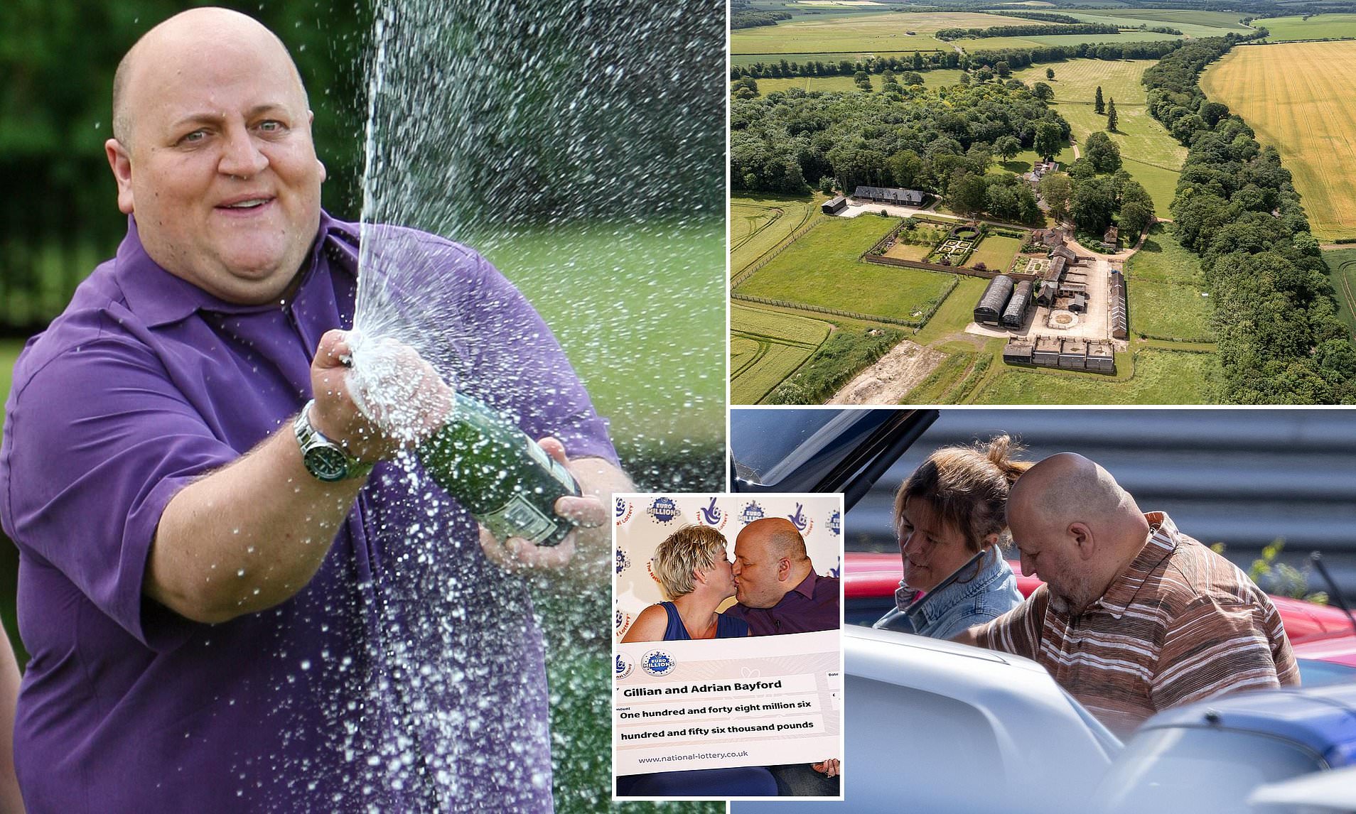 £148m EuroMillions winner Adrian Bayford leaves seven-bed country pile