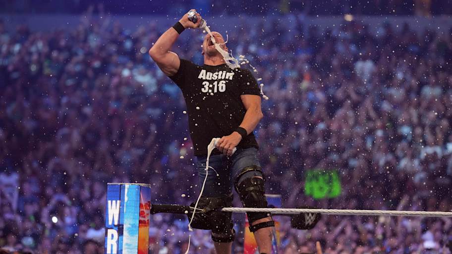 Stone Cold Steve Austin crashes ATV during WrestleMania entrance, sends ...