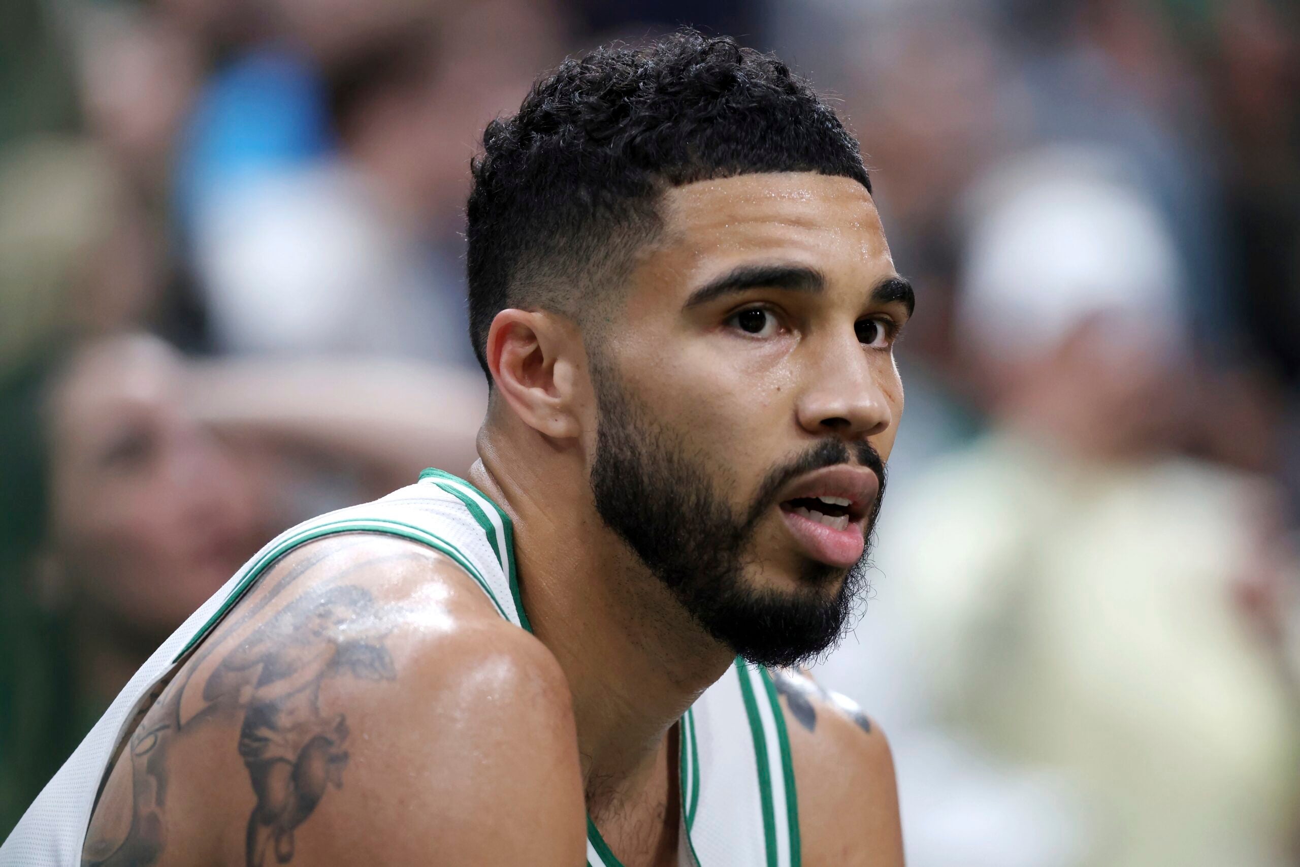 Jayson Tatum’s mom was not happy with Magic after flagrant foul on her son