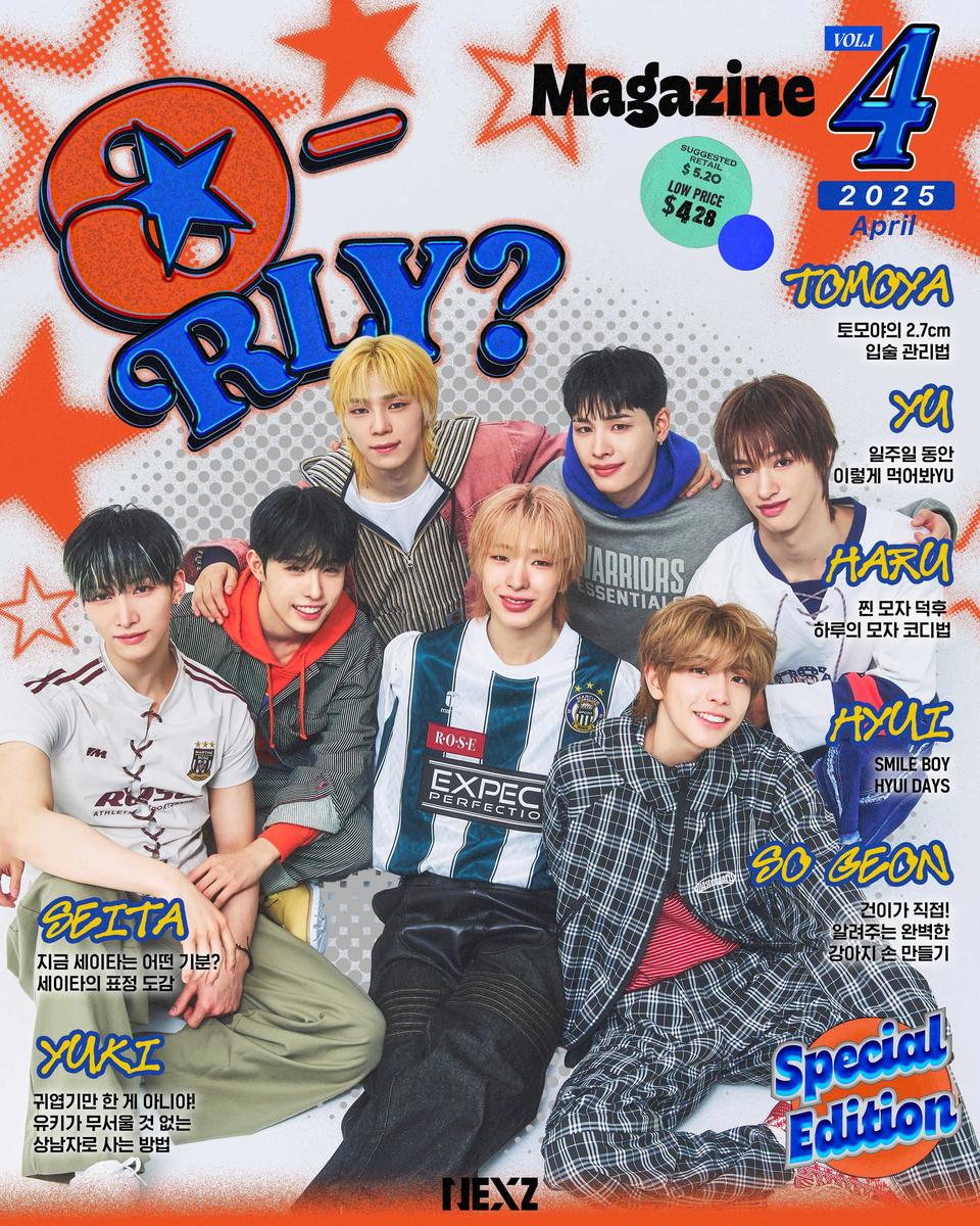 “이게 진짜야?”…NEXZ, ‘O-RLY?’ 매거진 속 엉뚱 매력→컴백 기대감