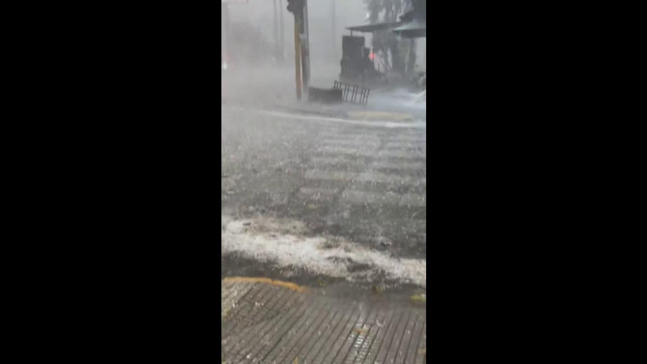 Severe hailstorms cause floods in Buenos Aires, Argentina
