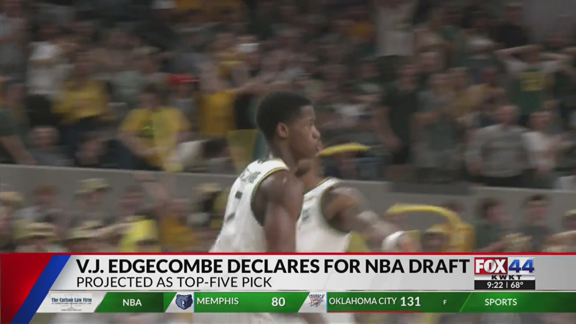 V.J. Edgecombe declares for 2025 NBA Draft