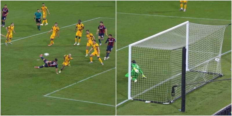 Orsolini, rovesciata pazzesca: la fotosequenza del gol vittoria del Bologna