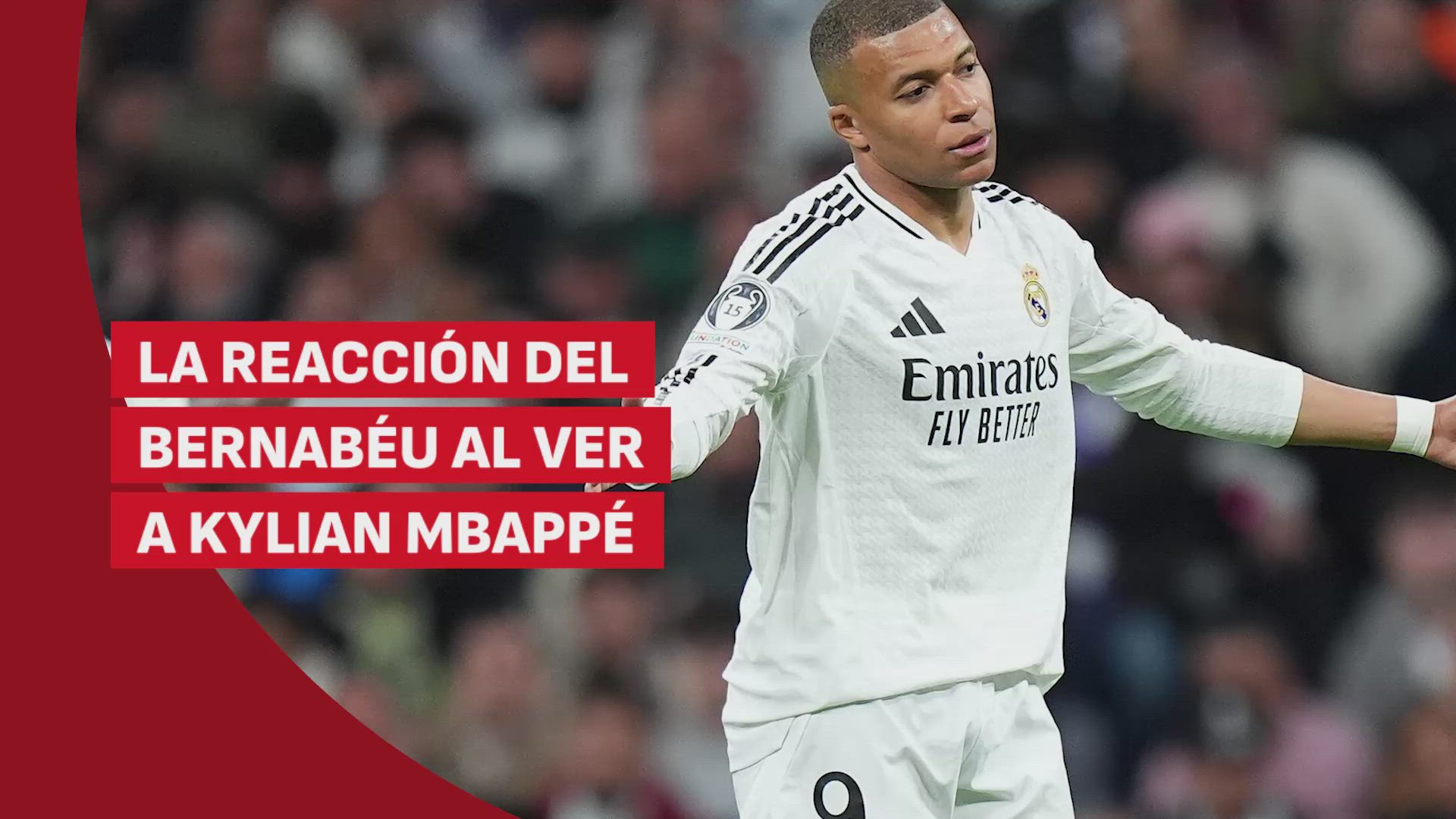 La PITADA a MBAPPÉ cuando salió por el VIDEOMARCADOR del BERNABÉU