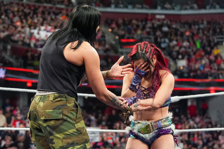 WWE's Rhea Ripley, Bianca Belair and Iyo Sky On Their Championship Match at WrestleMania 41 ...