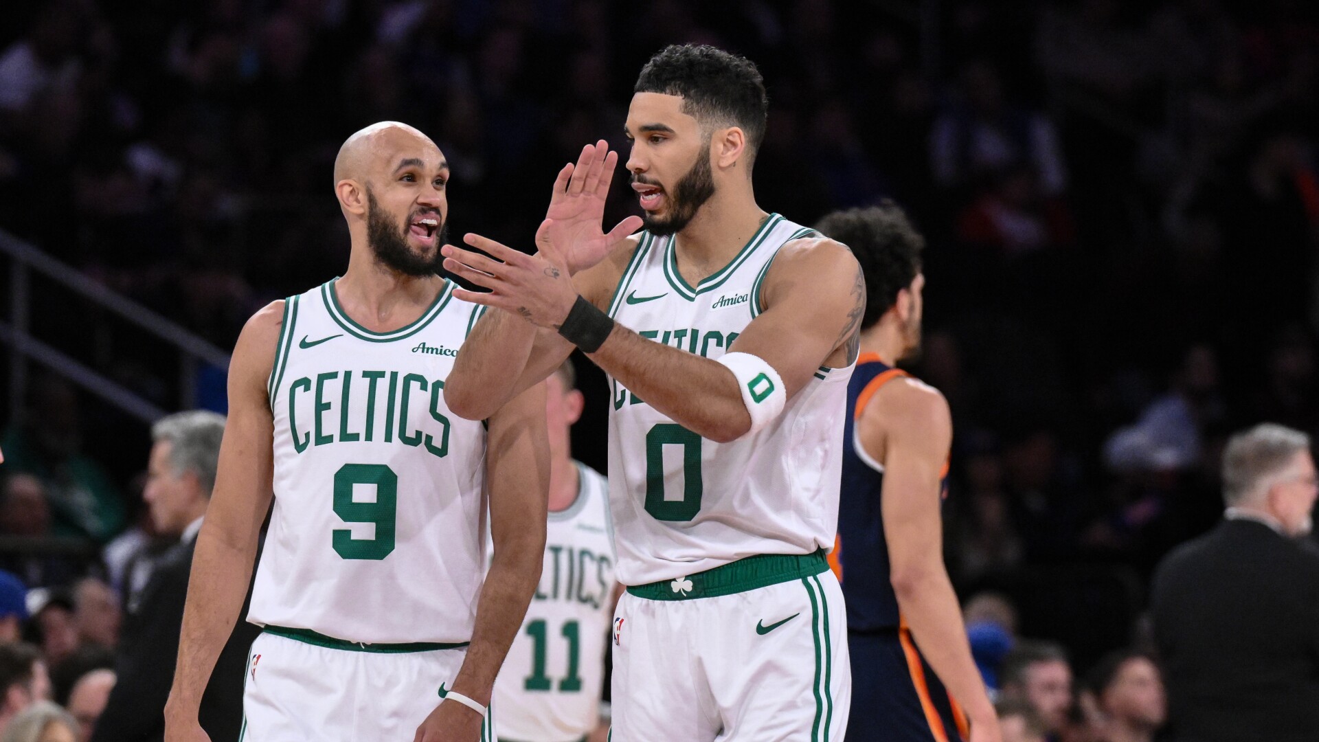 Derrick White scores 30, Tatum stays in game after fall and Celtics ...