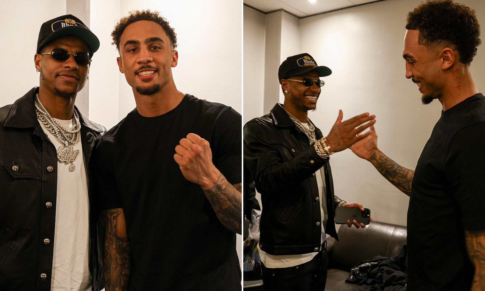 Beaming Marcus Rashford shows support for boxer Ben Whittaker ahead of ...