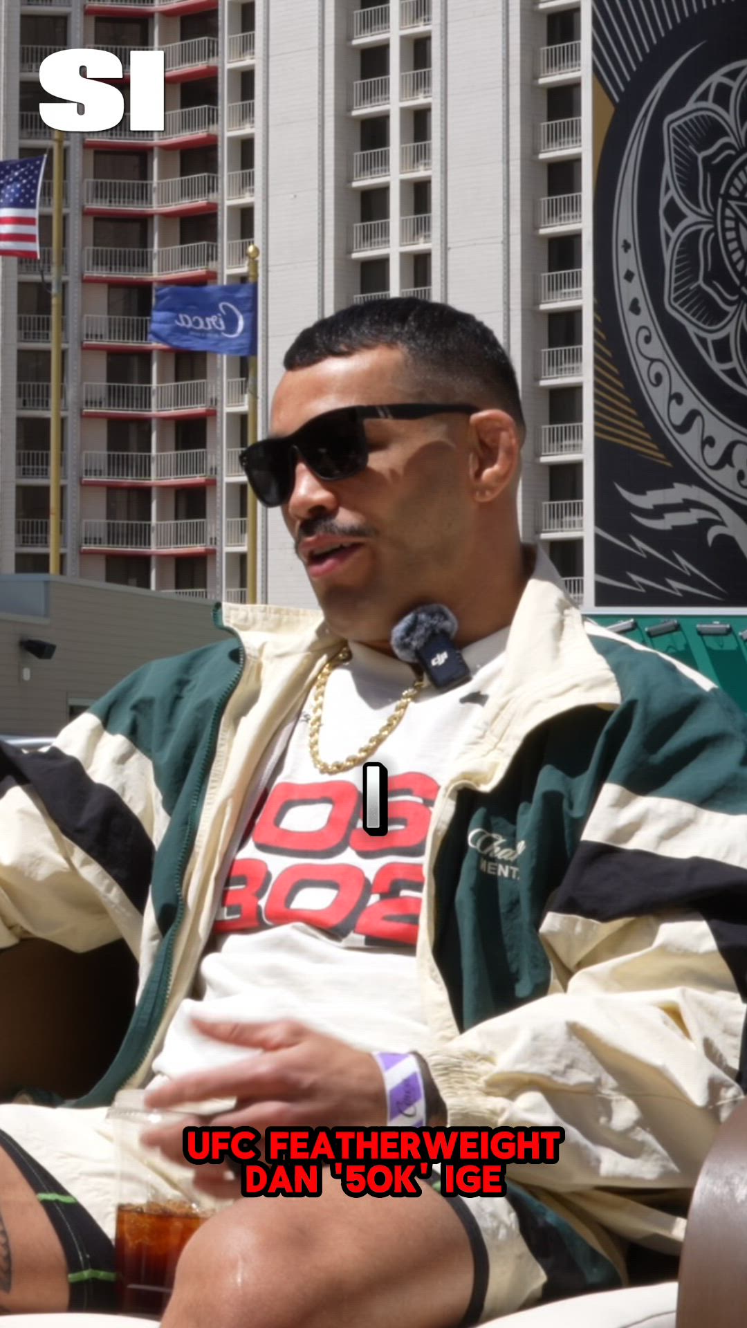 UFC's Dan '50K' Ige in a WWE Ladder Match