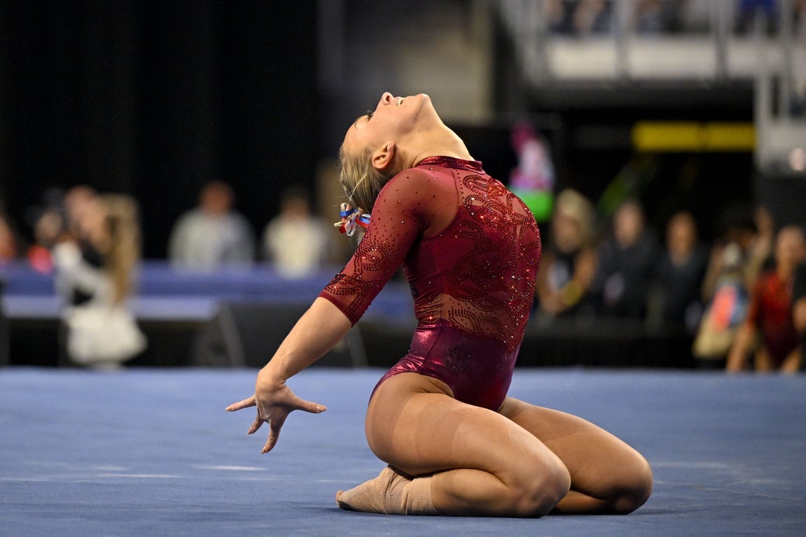 Standout photos of elite Oklahoma Sooners gymnast and 2025 champ Audrey ...