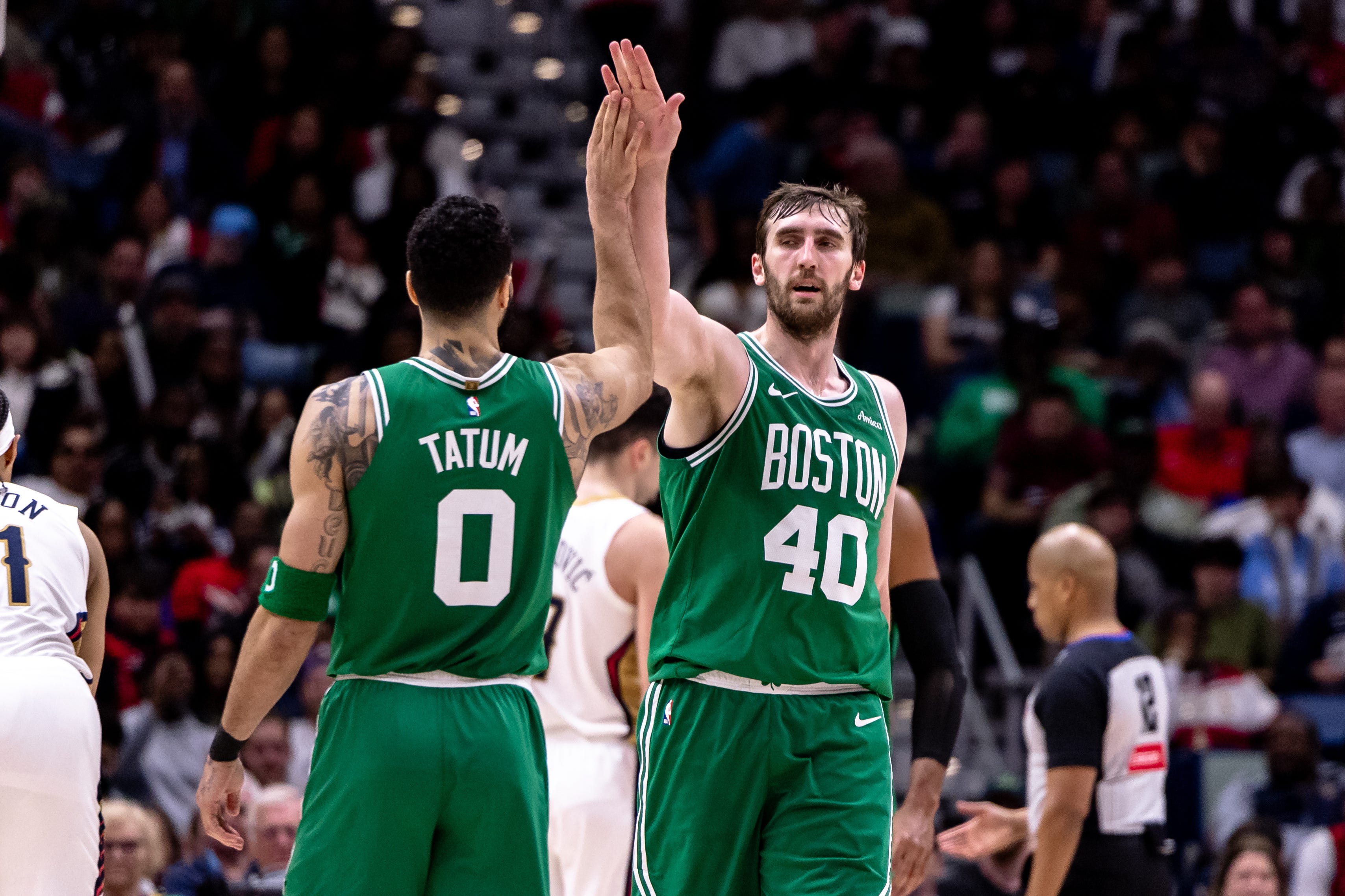 Boston Celtics' Luke Kornet discusses chemistry with Jayson Tatum