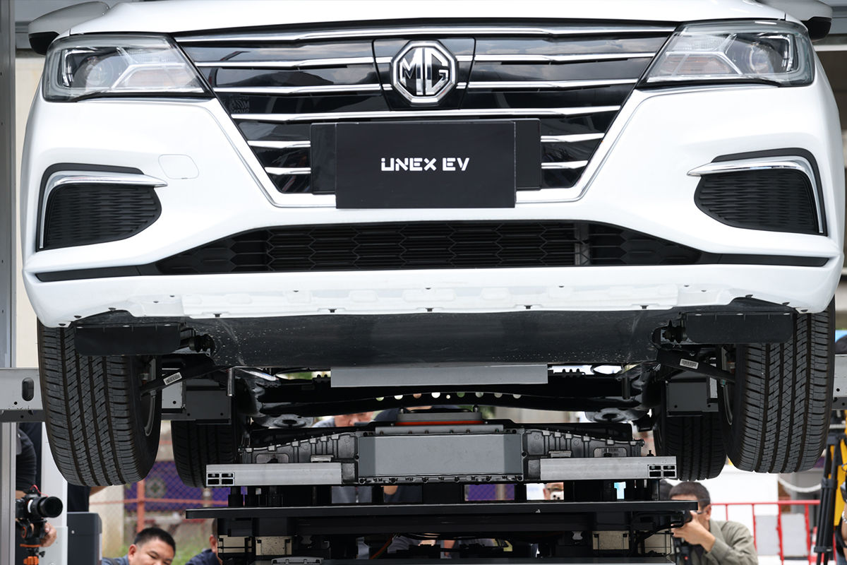 MG ผนึก UNEX EV นำร่องสลับแบตเตอรี่ EV