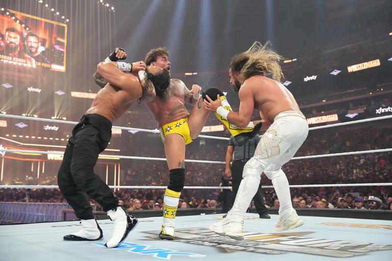 【WWE】『レッスルマニア41』ポール・ヘイマンが仕掛けた“祭典史上最大の裏切り”3WAY決戦はロリンズがレインズとCMパンクを制す