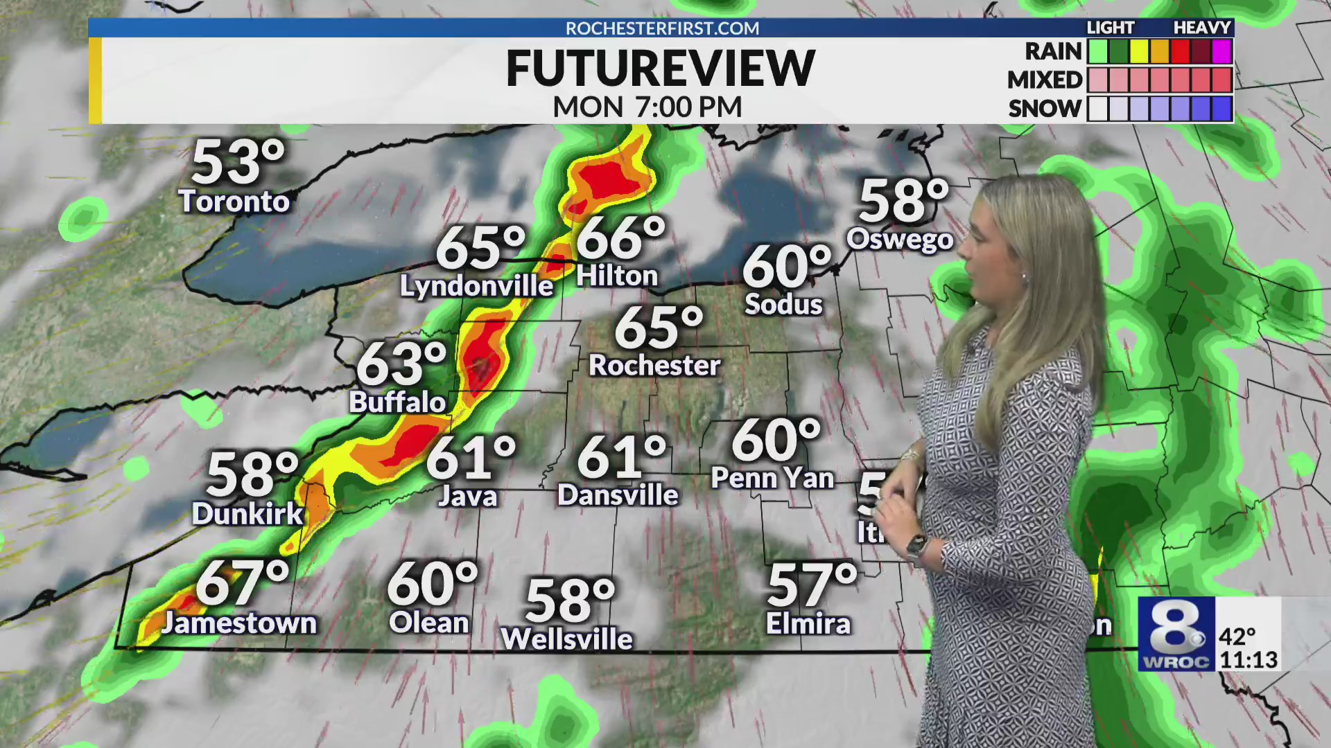 Rochester's Sunday Overnight Weather Forecast