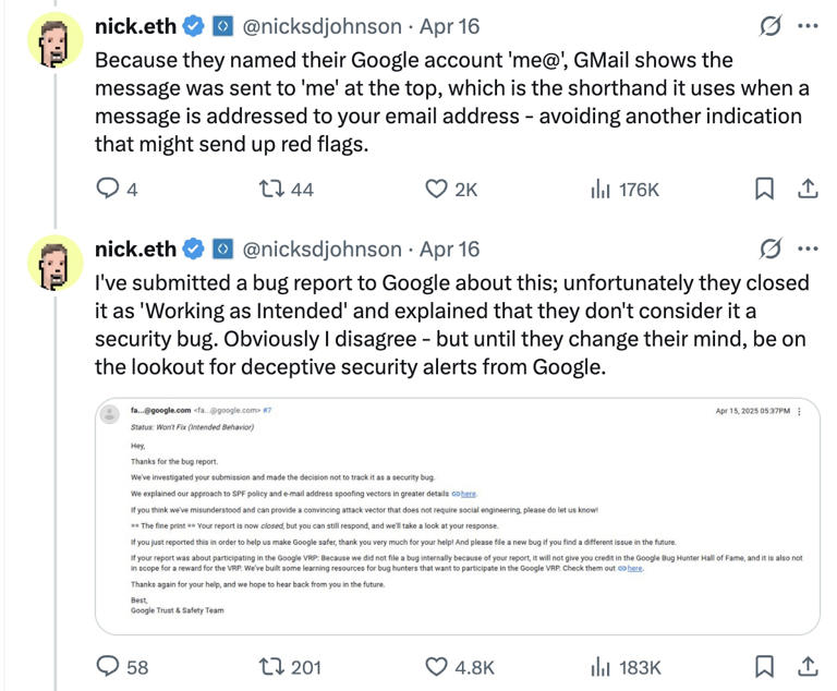 Gmail users beware: This Google email is a scam