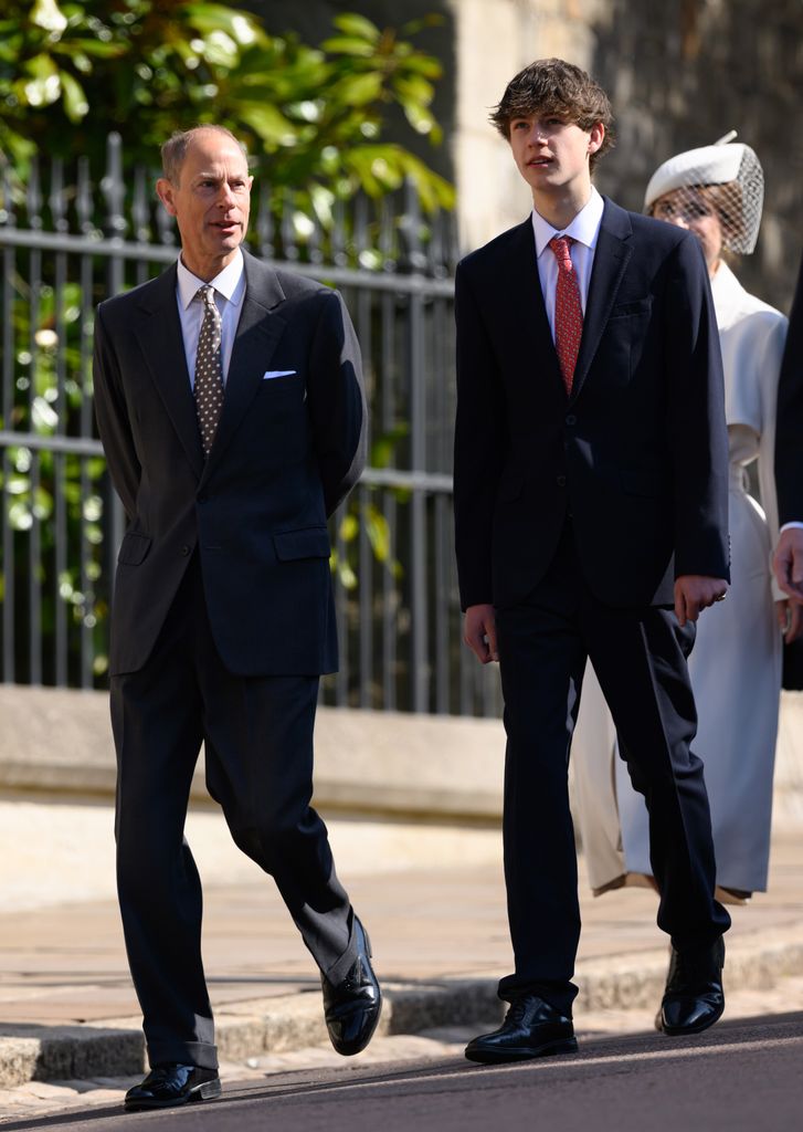 James, Earl of Wessex towers over father Prince Edward in rare public ...