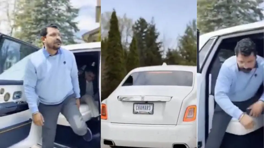 Dalit leader Chandrashekhar Azad seen roaming around in a Rolls Royce ...