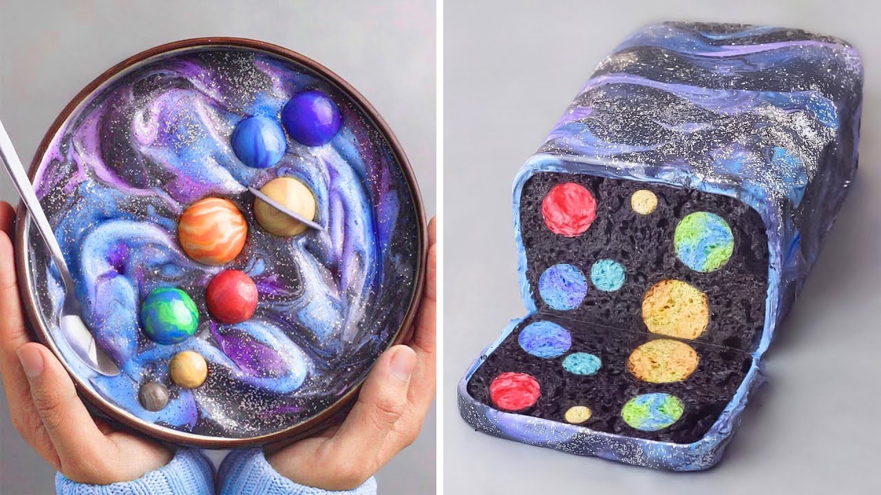 🌌 Satisfying Galaxy Cake Decorating Ideas – Easy & Stunning!