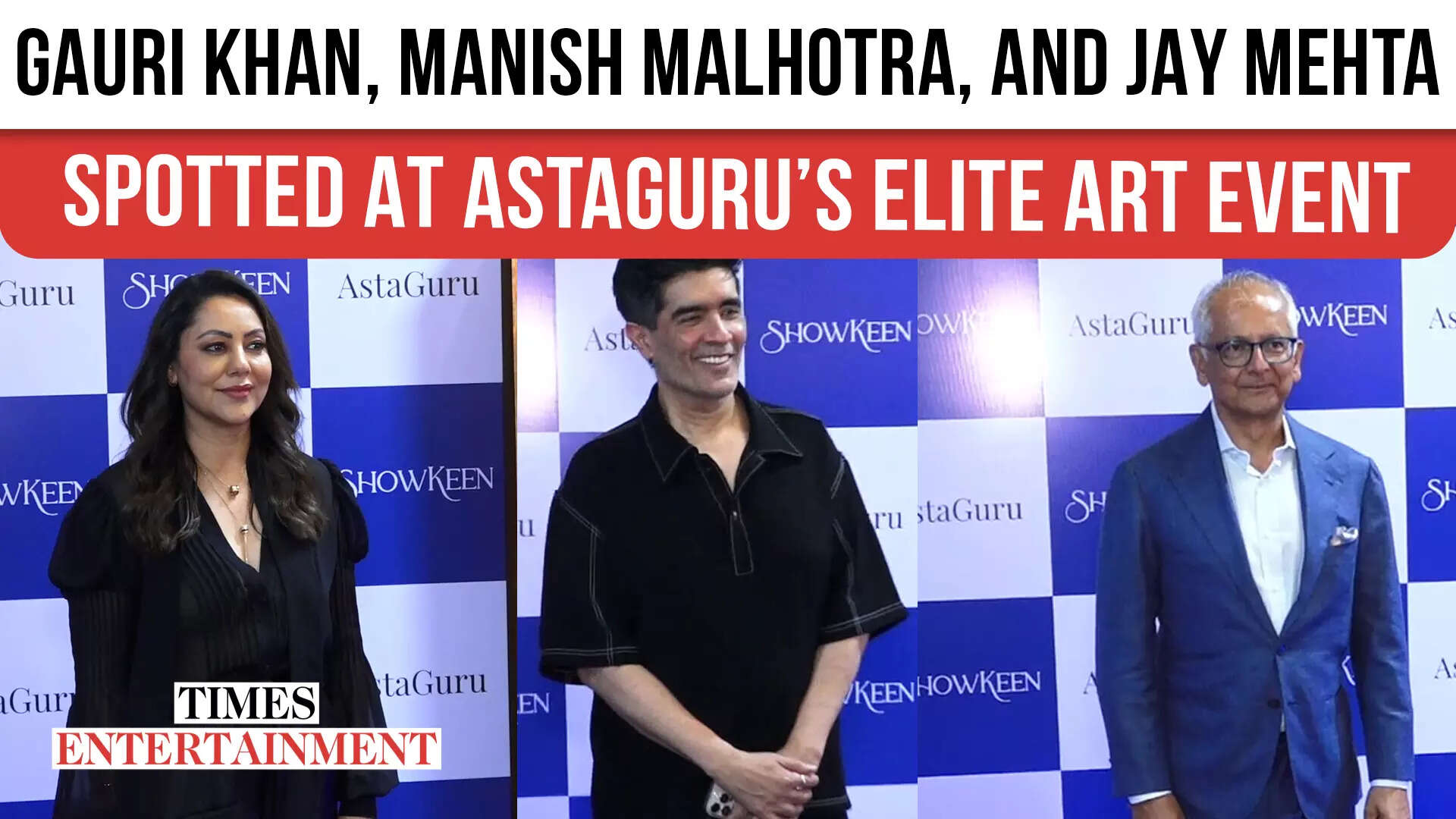 Gauri Khan, Manish Malhotra, and Jay Mehta Spotted at Astaguru’s Elite ...