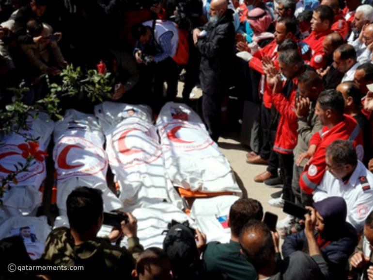 Israel Admits 15 Gaza Medics Killed by 'Operational Mistake'