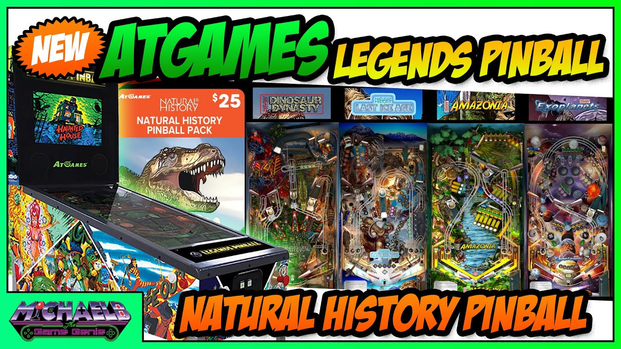 AtGames NEW Natural History Deluxe Legends Pinball Tables