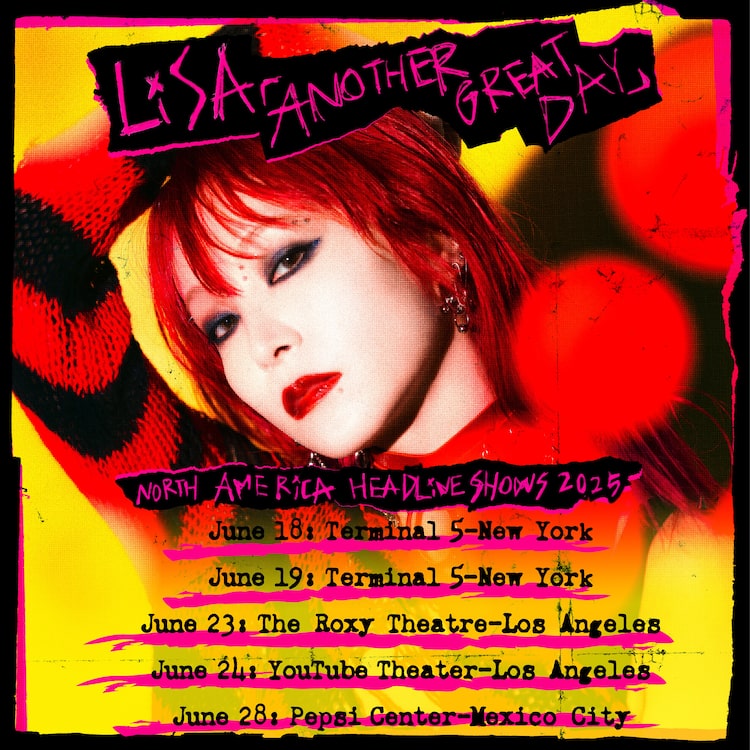 LiSAが憧れのThe Roxy Theatreで北米ツアー追加公演、9月から全国ホールツアー