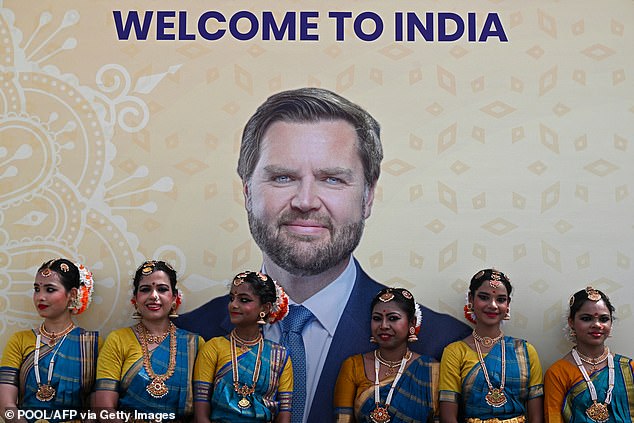 JD Vance and wife Usha arrive in New Delhi for trade talks
