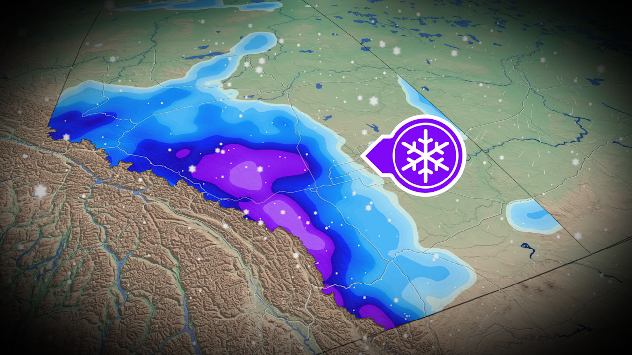 5-10+ cm of snow threatens travel in Alberta, but tricky forecast for ...