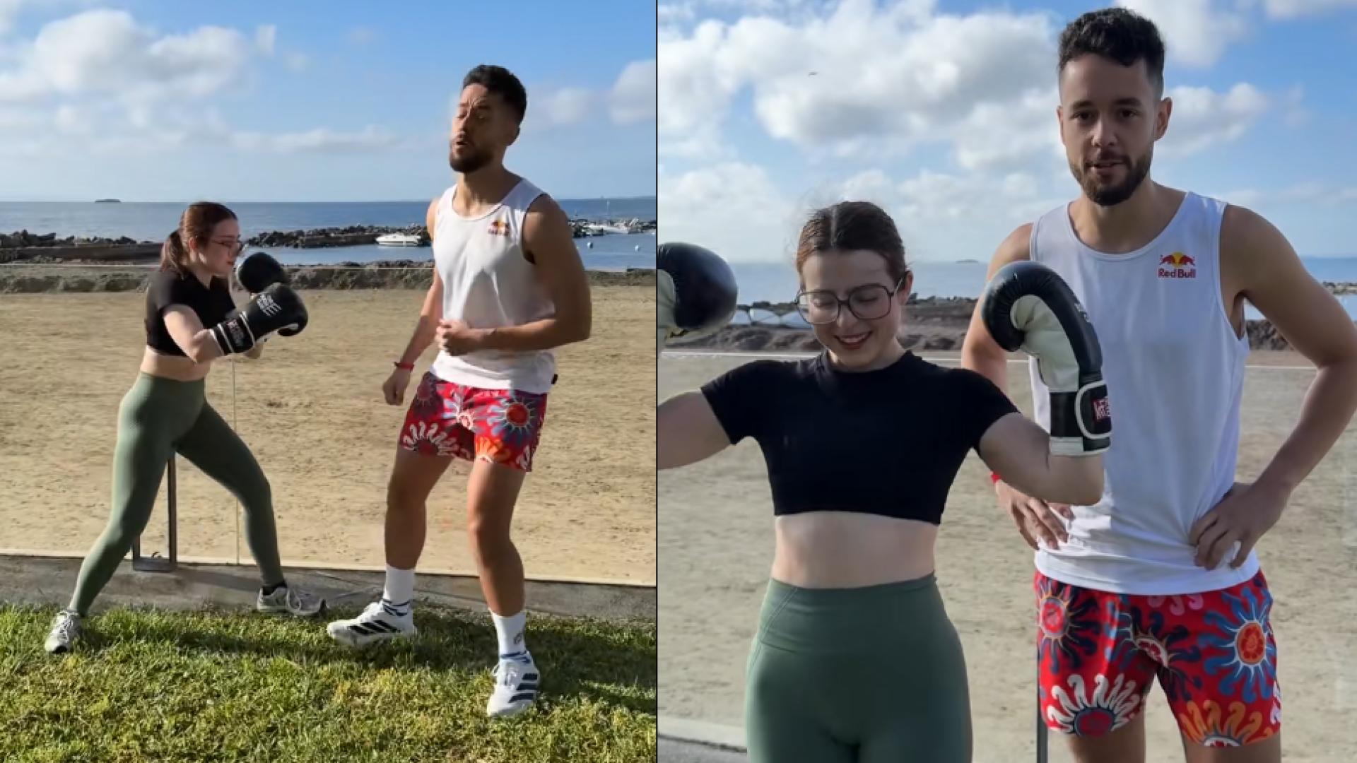 TheGrefg pone a prueba la fuerza de Roro Bueno antes de su pelea en La ...