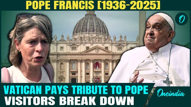 Pope Francis is Dead: Visitor Breaks Down as Bell Rings at the Vatican ...