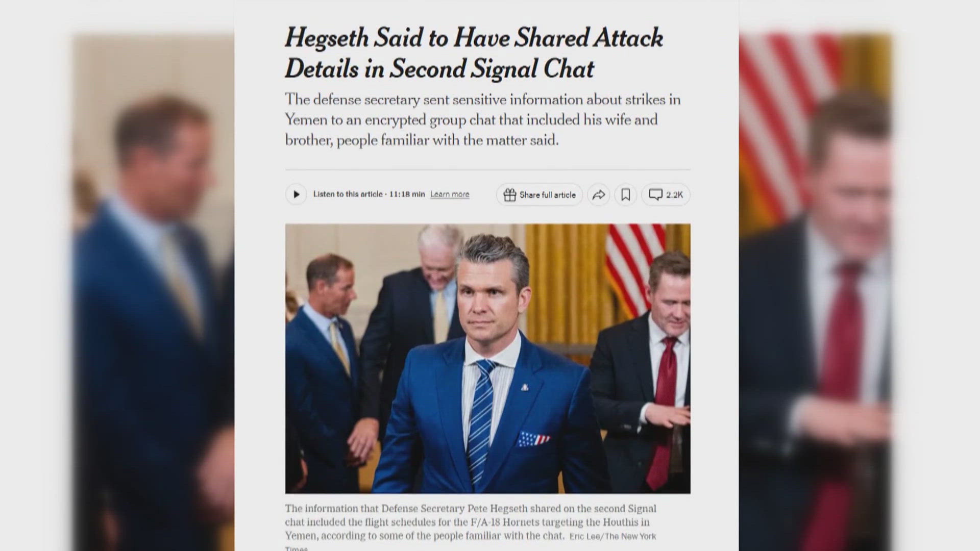 New controversy over Defense Secretary Pete Hegseth's use of encrypted ...