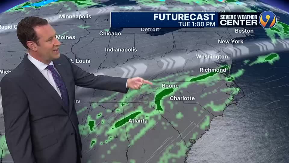 Monday morning's forecast with Meteorologist Keith Monday