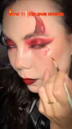 How to draw devil horns - Simple tutorial